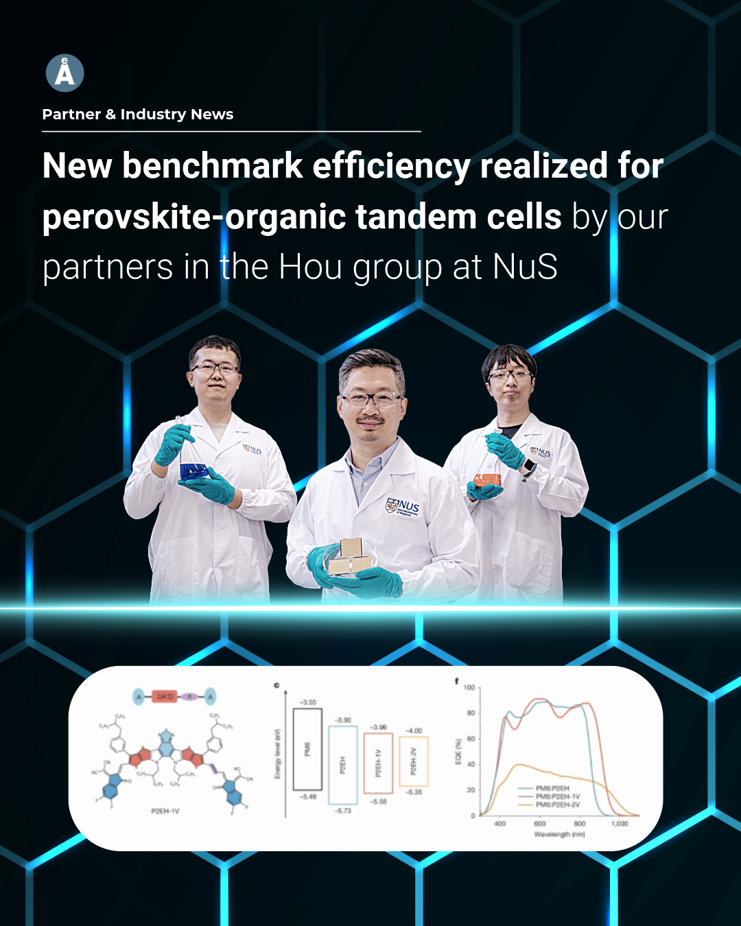 NUS establishes new benchmark efficiency for perovskite-organic tandem ...
